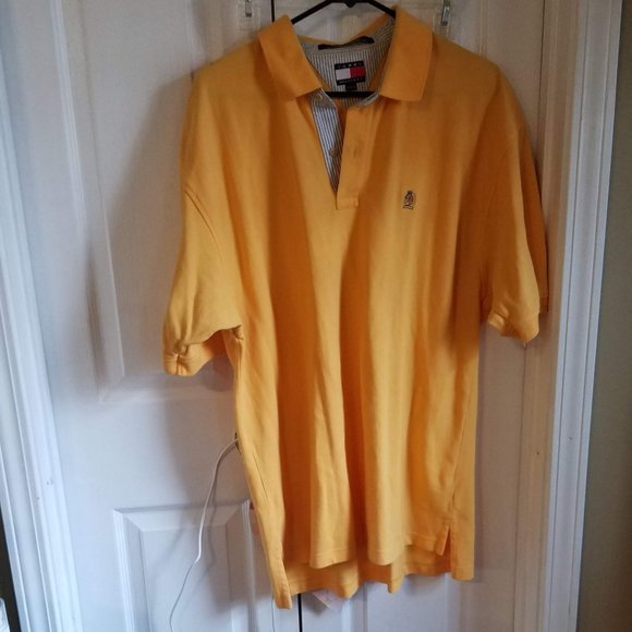Tommy Hilfiger | Shirts | Mens Yellow Tommy Hilfiger Shirt Size Xlxgxg ...